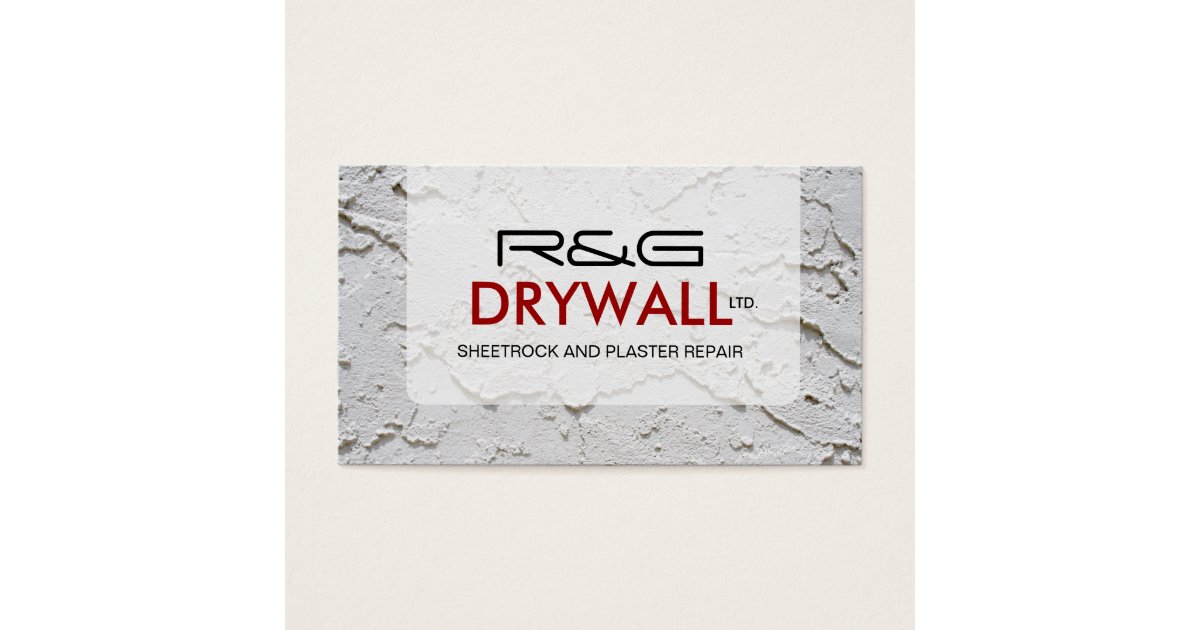 DRYWALL COMPANY BUSINESS CARD | Zazzle.com