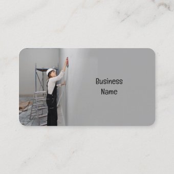 Drywall Custom Sheetrock Plaster Business Card | Zazzle