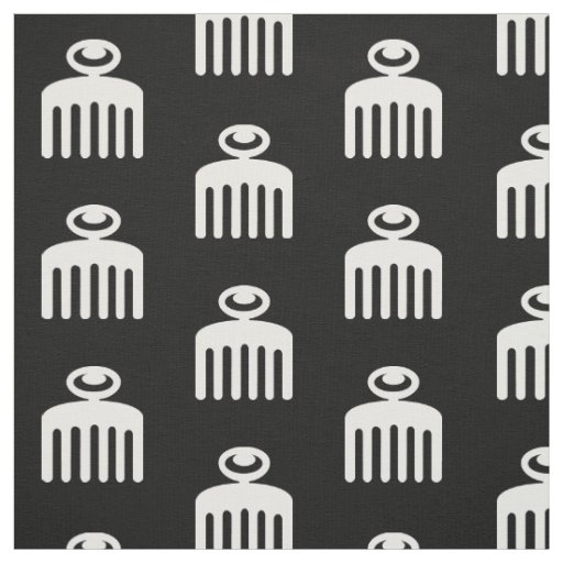 Duafe | Adinkra Symbol for Feminine Beauty Fabric | Zazzle