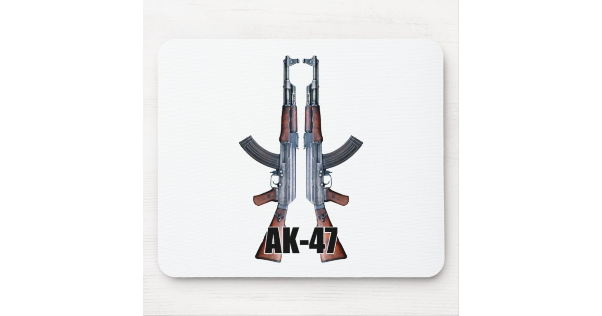 Dual AK-47 Assault Rifles Mouse Pad | Zazzle