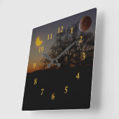 Dual Eclipse Wall Clock | Zazzle