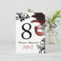 Dual Side Masquerade Table Numbers | Zazzle