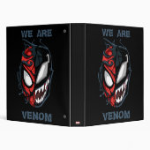 Dual Spider-Man Peter Parker & Venom Head 3 Ring Binder | Zazzle