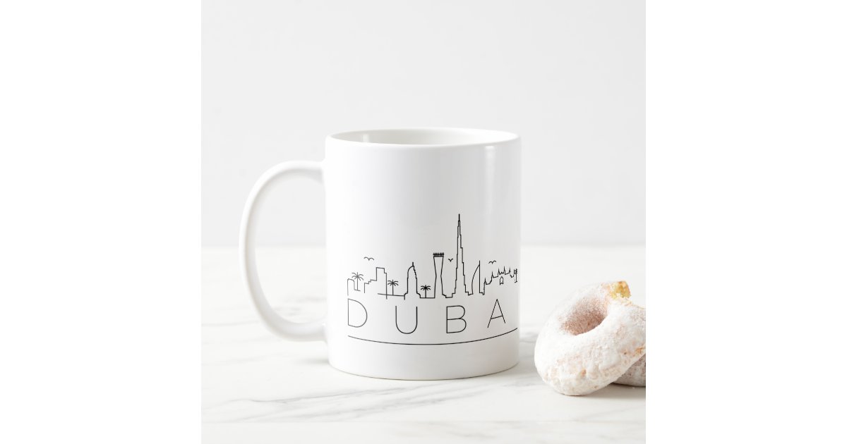 Dubai | City Stylized City Skyline Coffee Mu Mug | Zazzle