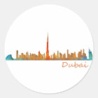 Dubai Marina Classic Round Sticker | Zazzle.com