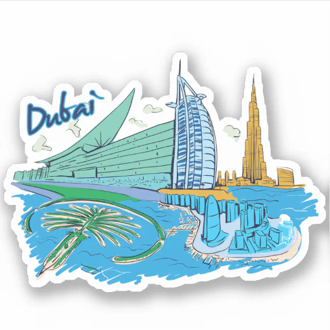 Dubai sticker | Zazzle