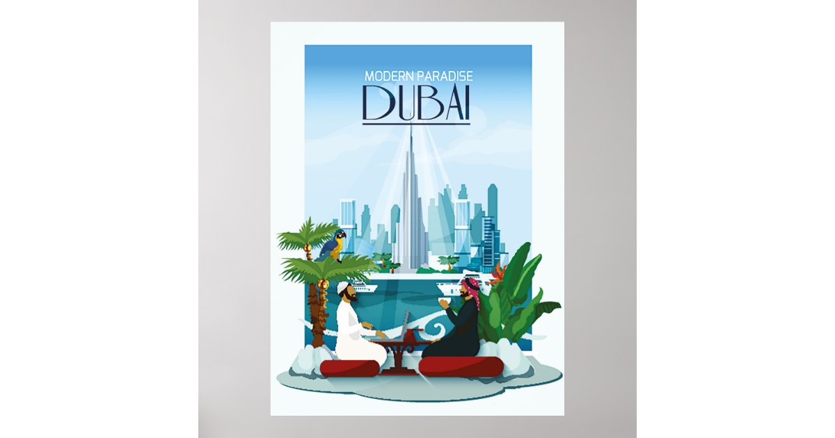 Dubai Travel Poster | Zazzle