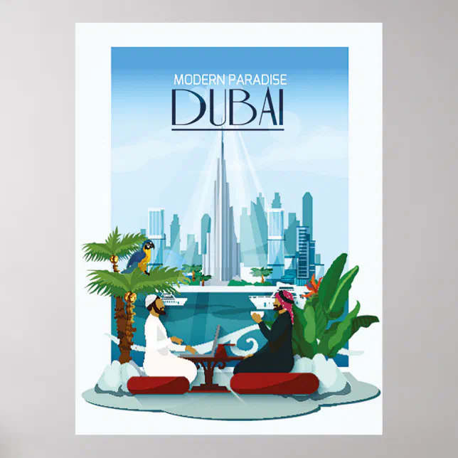 Dubai Travel Poster | Zazzle
