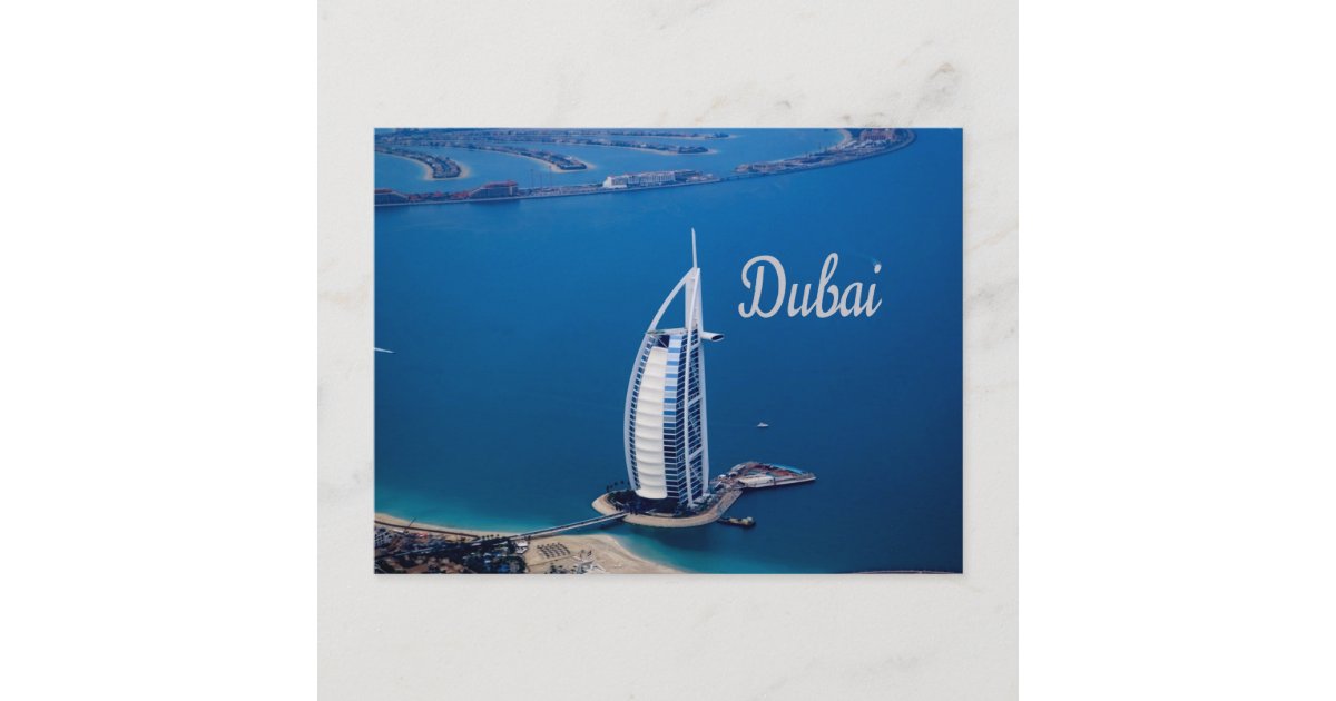 Dubai UAE Burj Al Arab Postcard | Zazzle