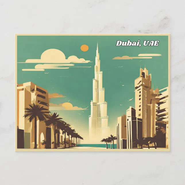Dubai, UAE Postcard | Zazzle