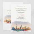 Dubai United Arab Emirates Destination Wedding Invitation | Zazzle