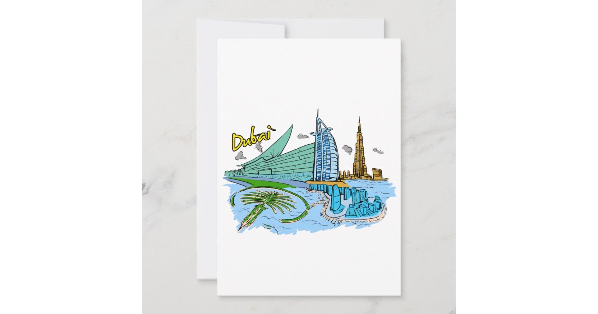 Dubai - United Arab Emirates.png Invitation | Zazzle