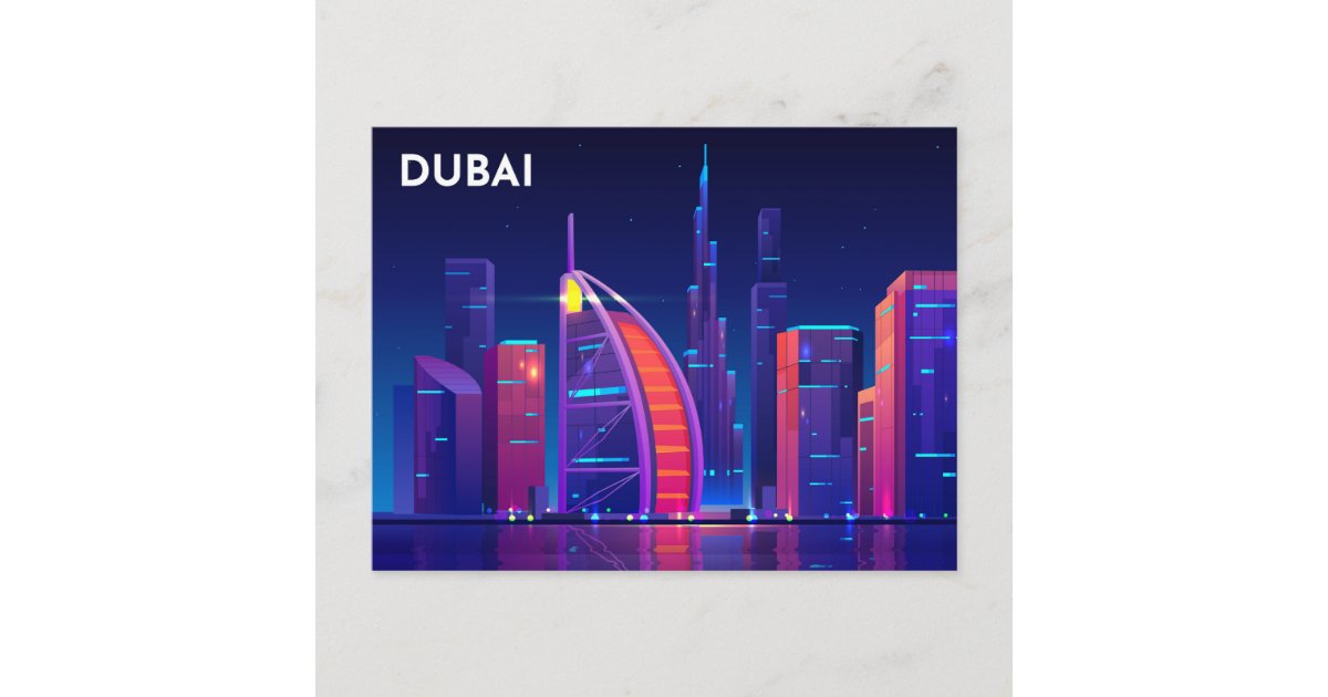 Dubai United Arab Emirates Postcard | Zazzle