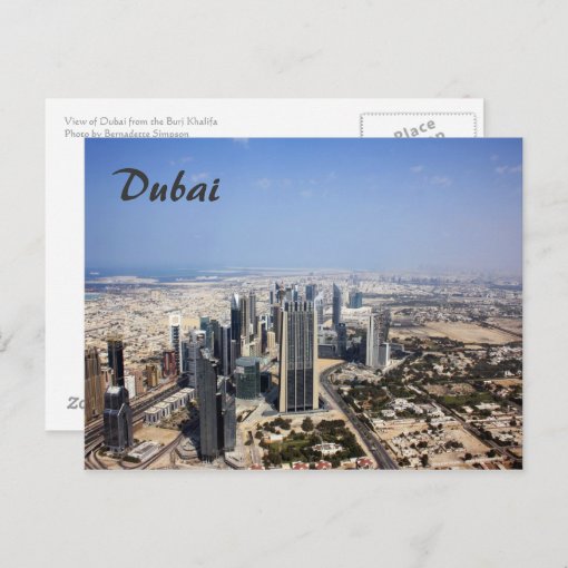 Dubai View Postcard | Zazzle