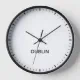 Dublin Ireland Time Zone Newsroom Style Clock | Zazzle