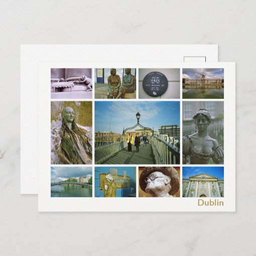 Dublin multi-image postcard | Zazzle