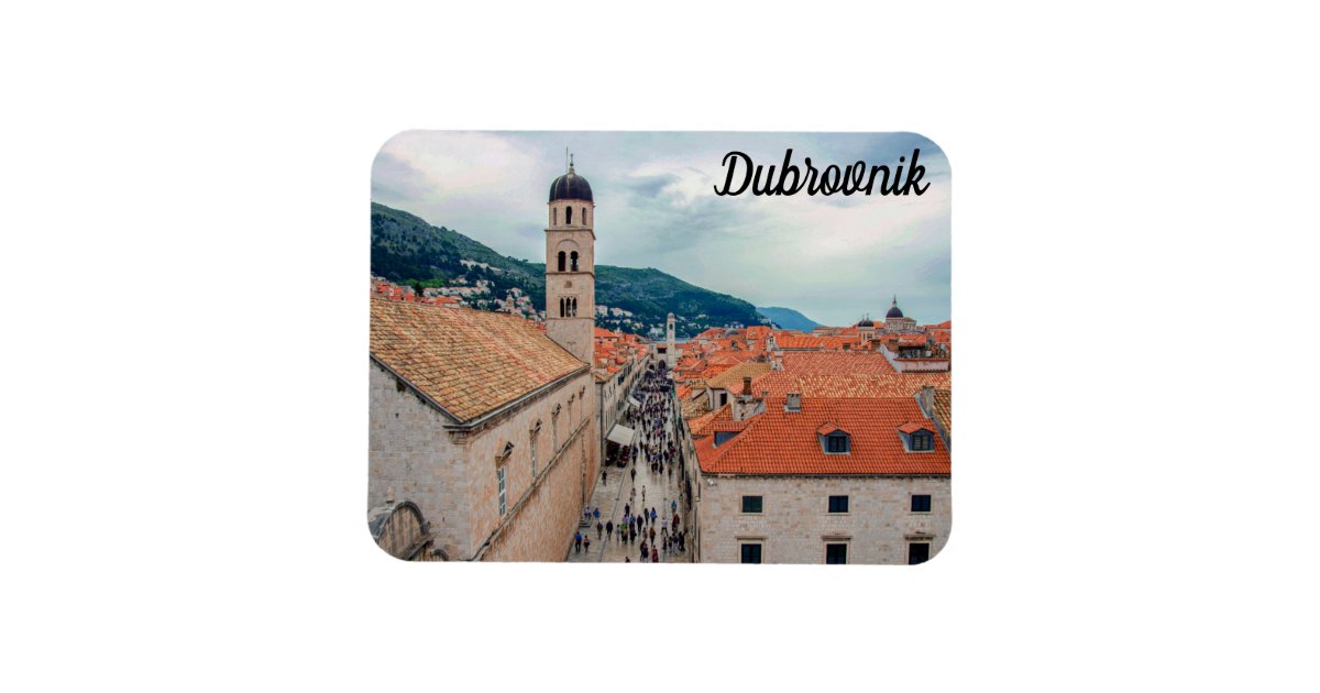 Dubrovnik main street, Croatia Magnet | Zazzle