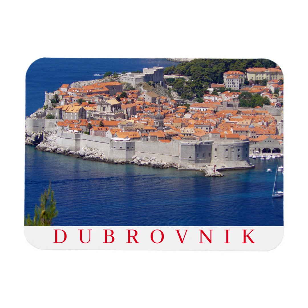 Dubrovnik view fridge magnet | Zazzle