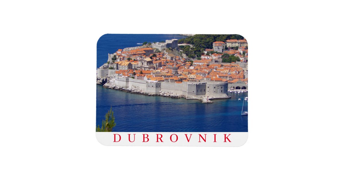 Dubrovnik view fridge magnet | Zazzle