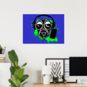 Dubstep Gasmask Poster | Zazzle
