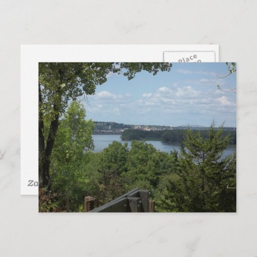 Dubuque Iowa from the Mississippi River Postcard | Zazzle