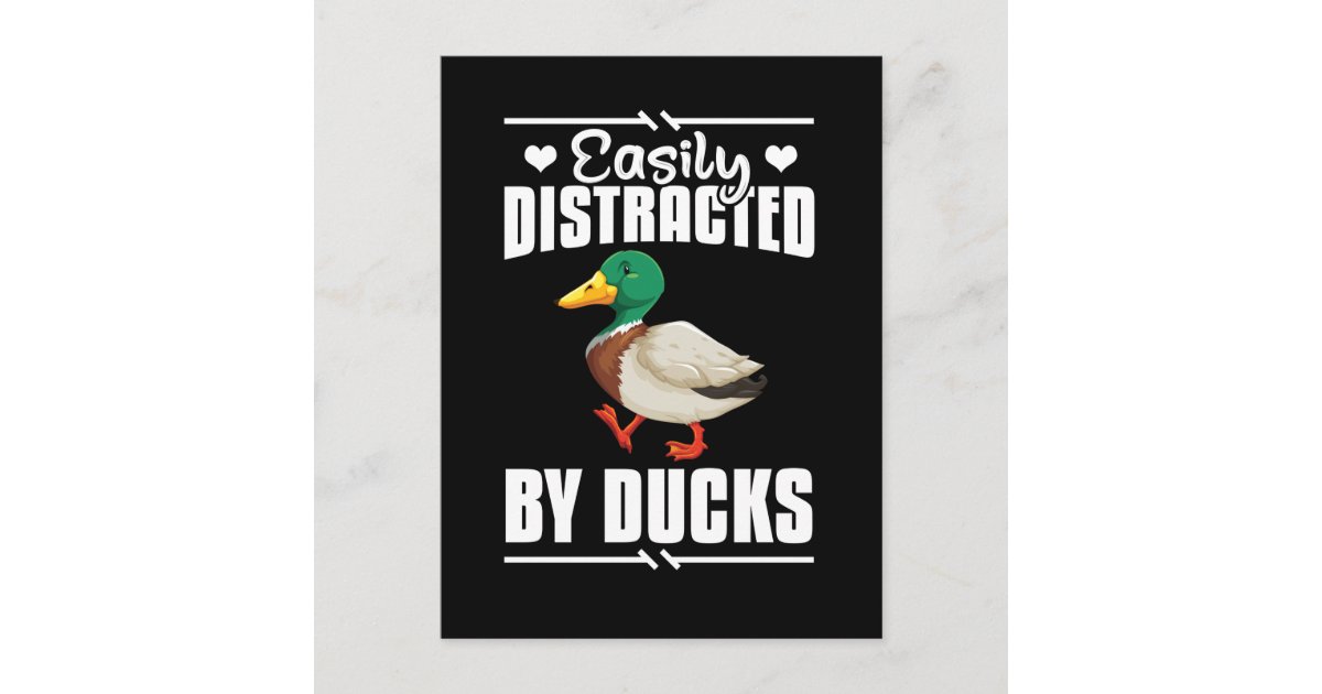 Duck addicted Farm Animal Funny Duck Lover Postcard | Zazzle