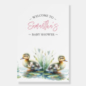 Duck Baby Shower Reversible Welcome Signs | Zazzle