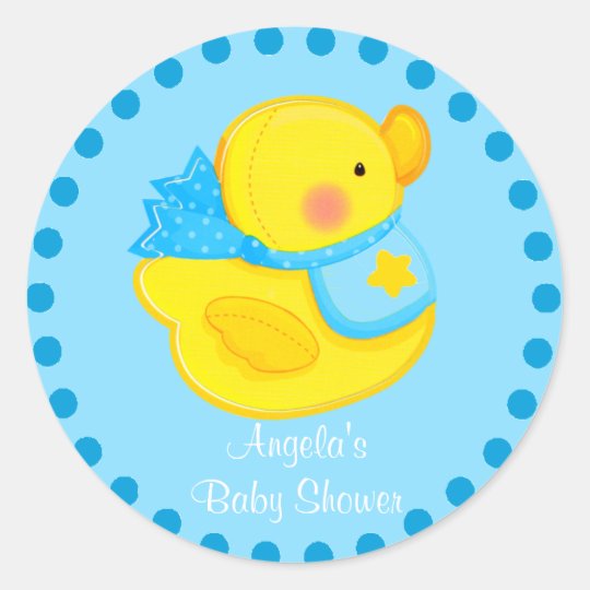 Duck Baby Shower Sticker | Zazzle.com
