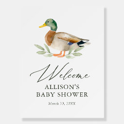 Duck Baby Shower Welcome Sign | Zazzle