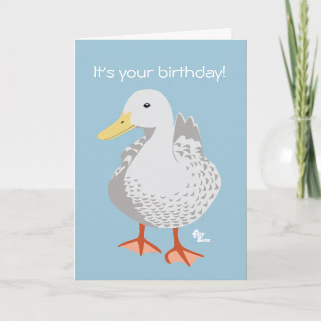 Duck Birthday Card | Zazzle