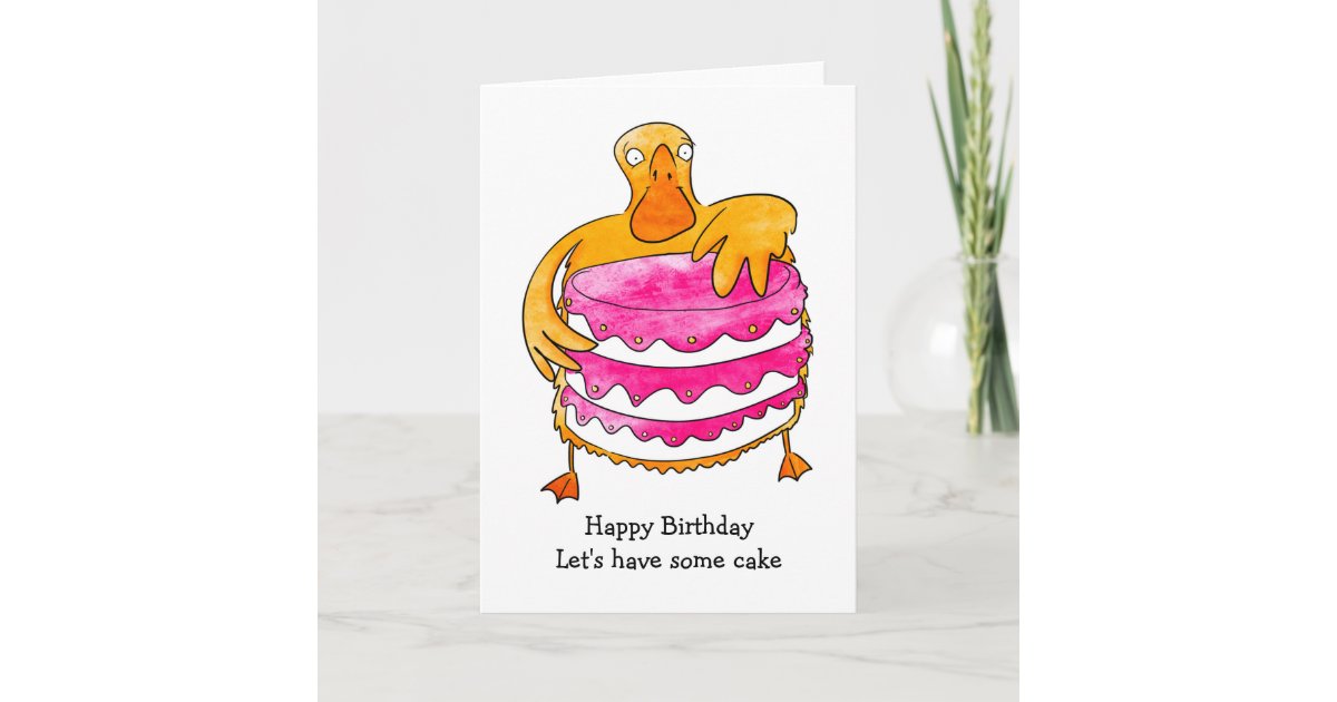 Duck Birthday Card | Zazzle
