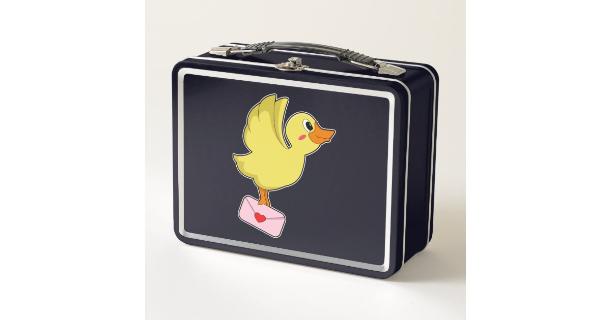 Duck Carrier pigeon Letter Metal Lunch Box | Zazzle