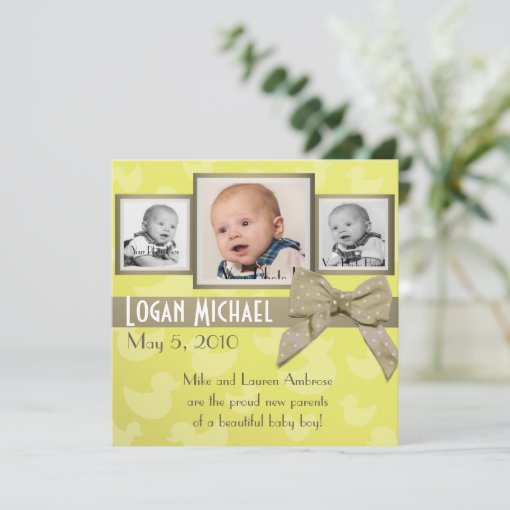 Duck Duck Cute Announcement | Zazzle