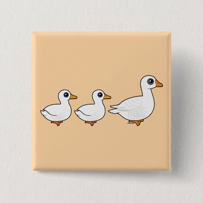 Cute Embden Goose by Birdorable