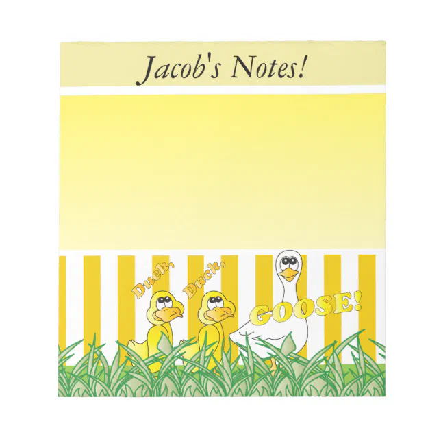 Duck, Duck, Goose Notepad | Zazzle