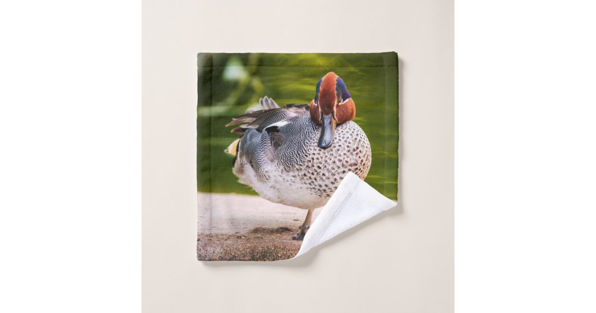 Duck Gets A Leg Up Wash Cloth | Zazzle