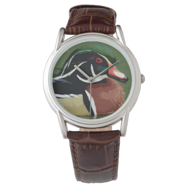 Duck Hunter Watch, Wood Duck Watch | Zazzle