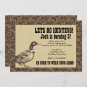 Duck Hunting Birthday Invitation | Zazzle