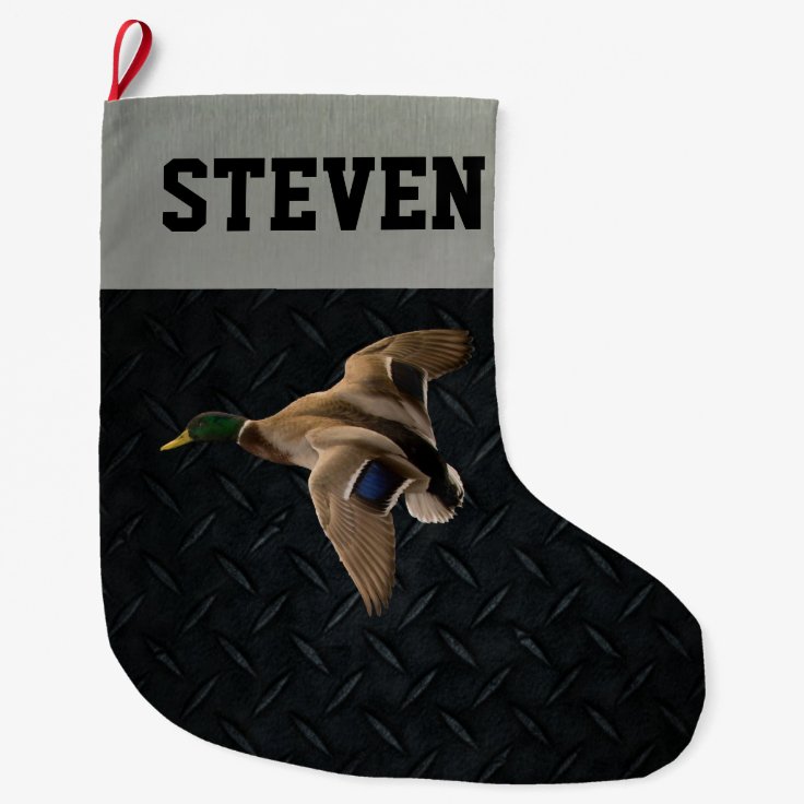 Duck Hunting Mallard Men's Christmas Stocking | Zazzle
