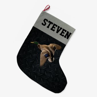 Duck Hunting Mallard Men's Christmas Stocking | Zazzle