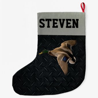Duck Hunting Mallard Men's Christmas Stocking | Zazzle