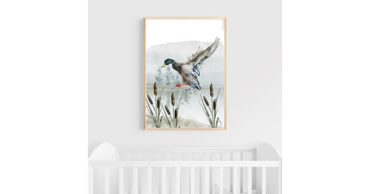 Duck Hunting Nursery Wall Art | Zazzle