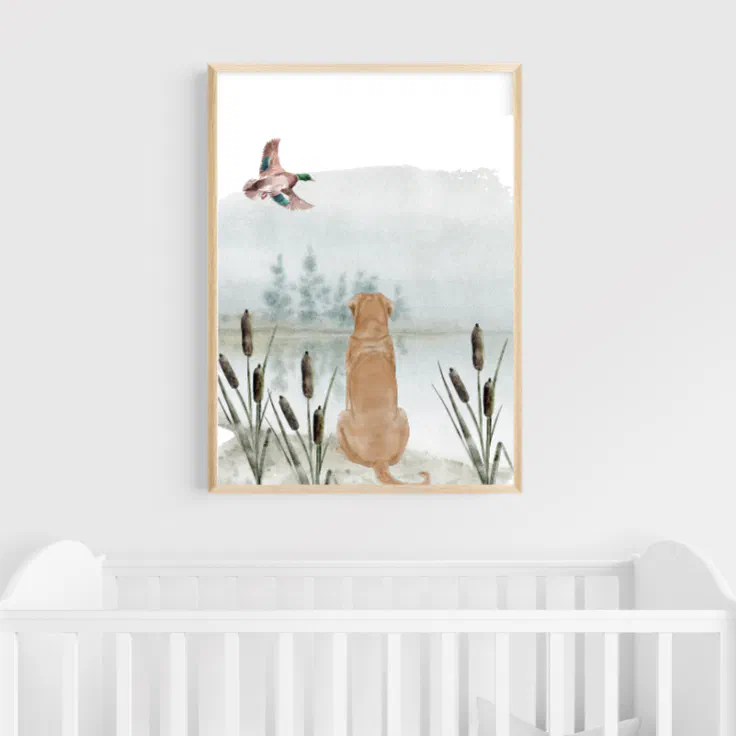 Duck Hunting Nursery Wall Art | Zazzle
