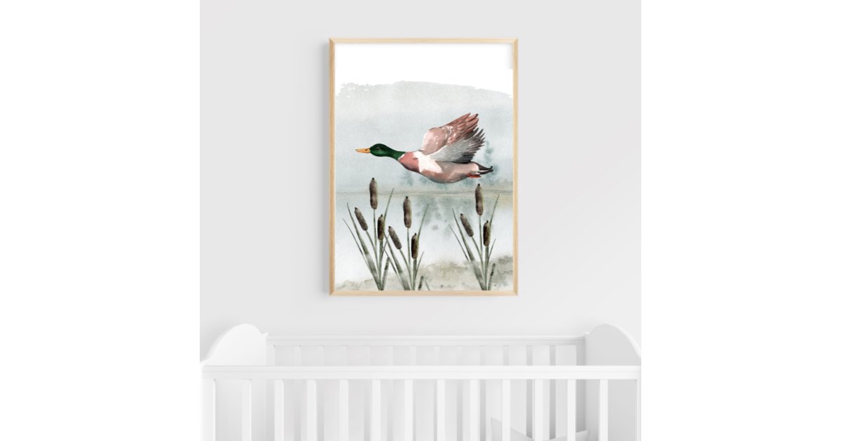 Duck Hunting Nursery Wall Art | Zazzle