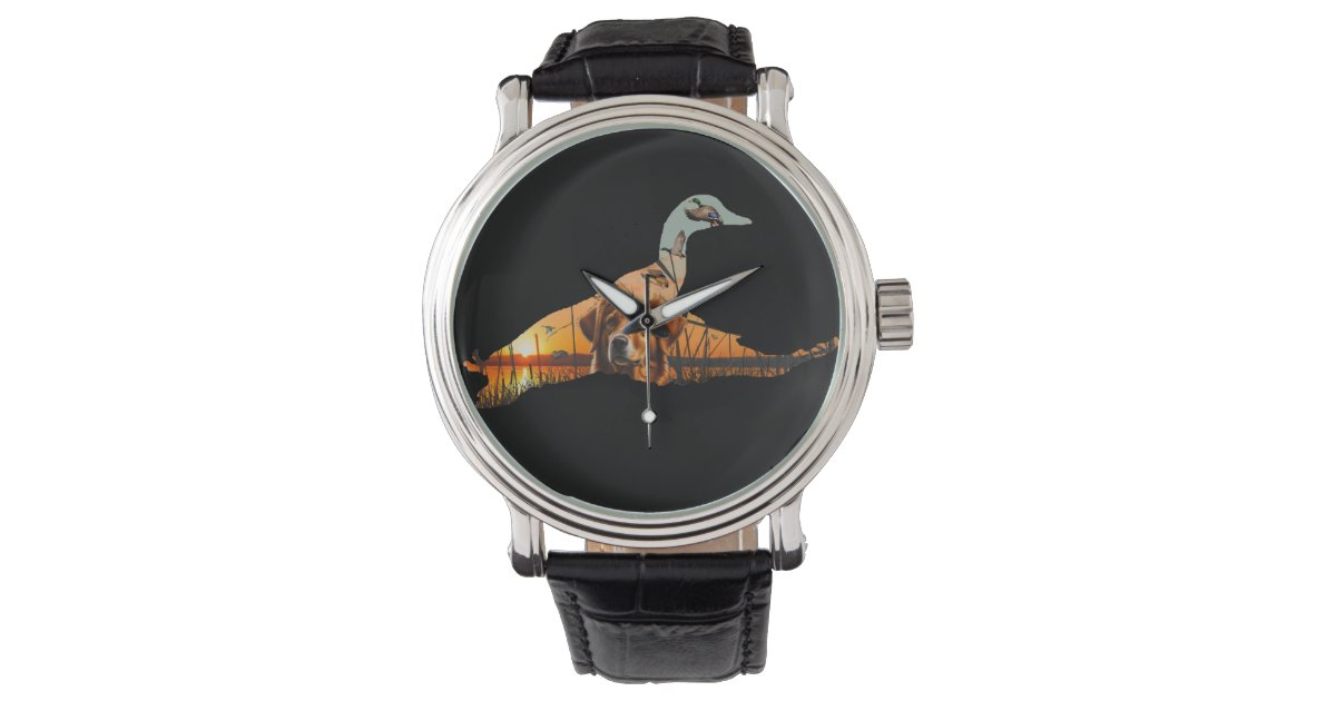Duck Hunting Watch, Nova Scotia Toller Watch | Zazzle