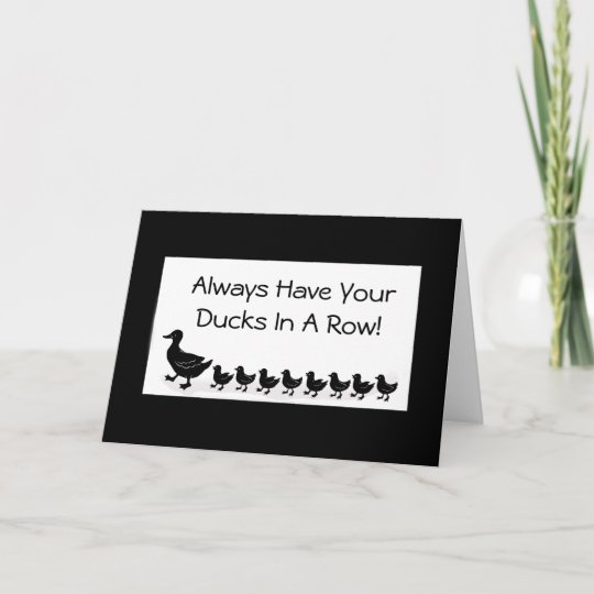 Duck In A Row-Customizable Card | Zazzle.com