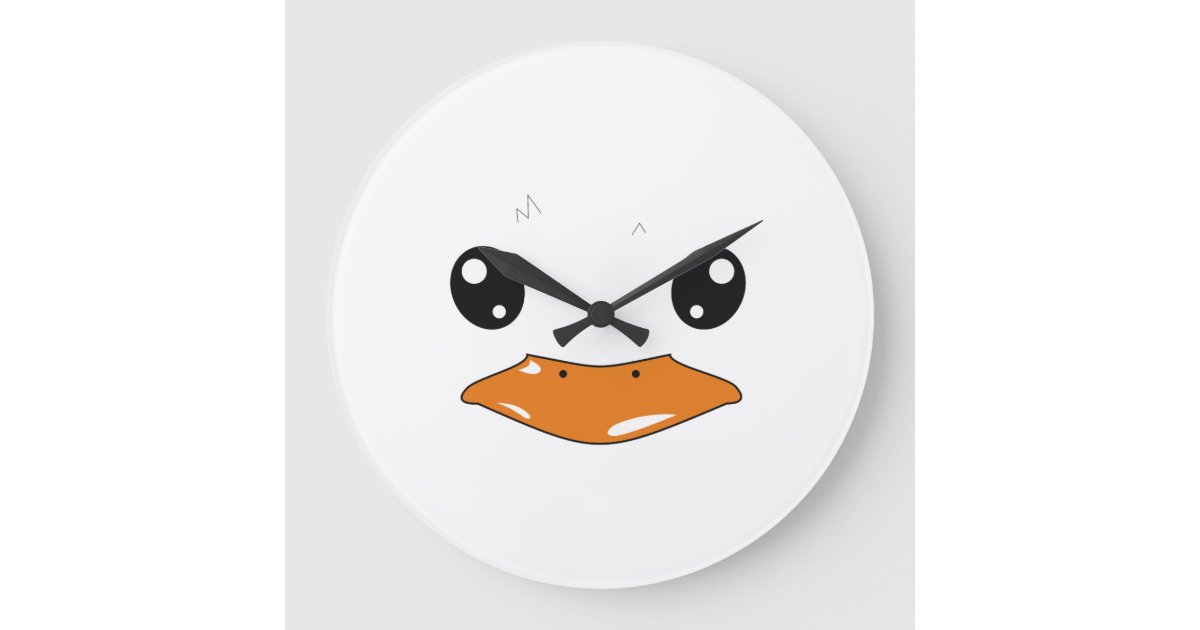Duck Large Clock | Zazzle