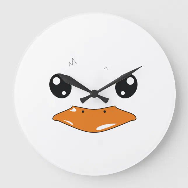 Duck Large Clock | Zazzle