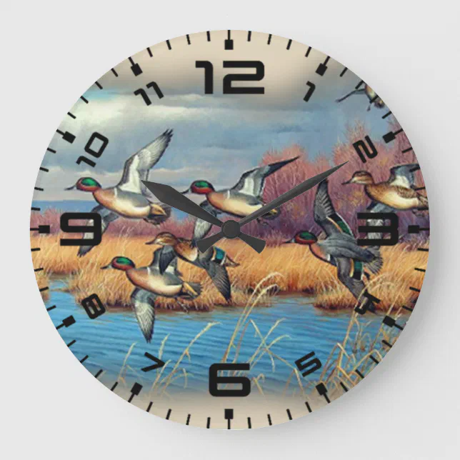 Duck Season Large Clock | Zazzle