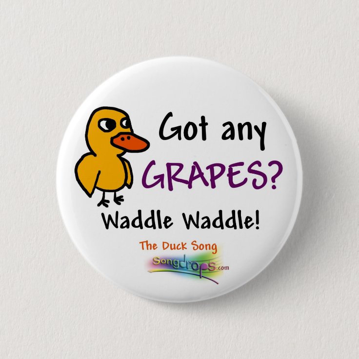 Duck Song button | Zazzle